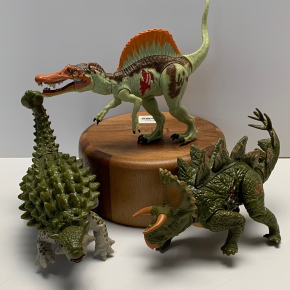 Hasbro | Toys | Lot Of 3 Jurassic World 6 Dinosaurs Movable Animated | Poshmark